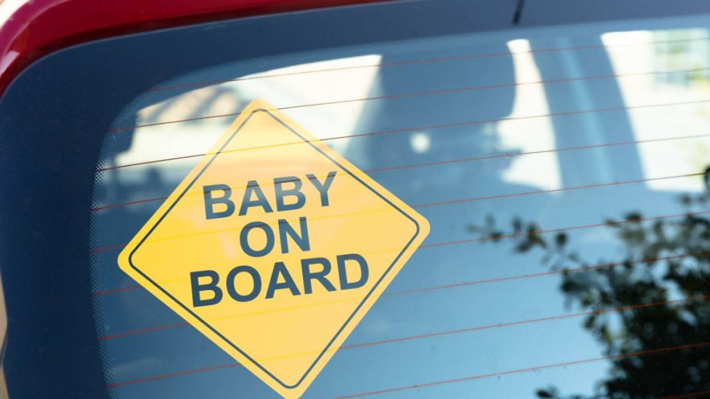 Police Warn Parents About Potential Dangers of Baby on Board Stickers ...